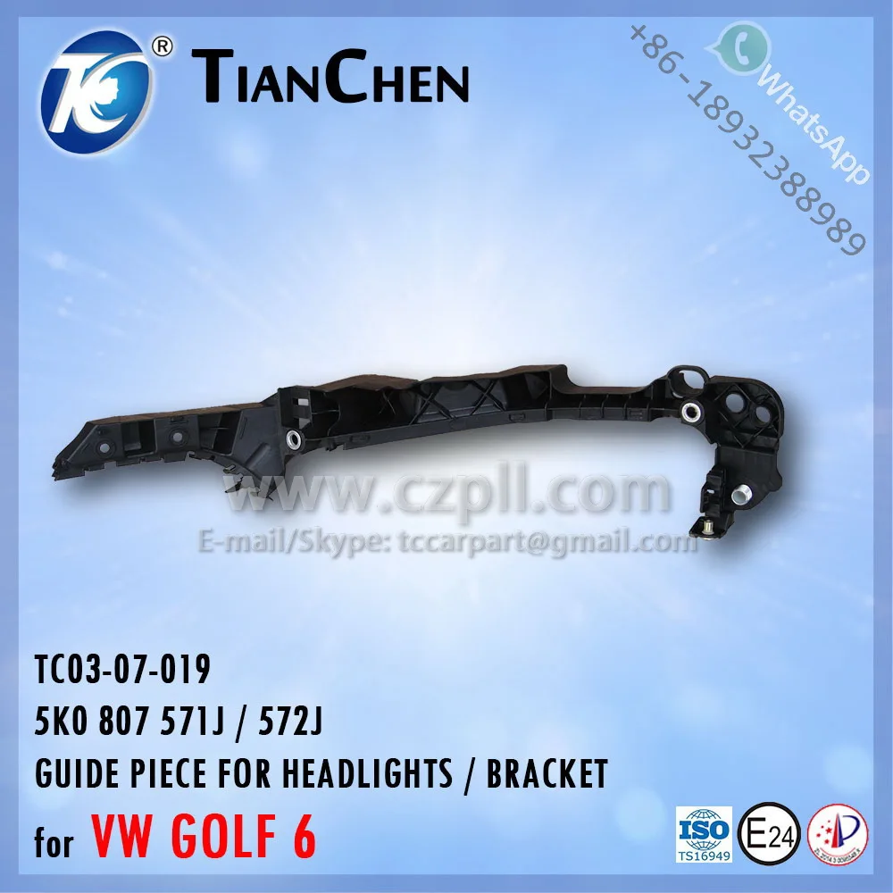 Guide Piece For Headlights / Bracket For Golf 6 2009 5k0 807 571 J ...