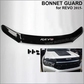 Black Bonnet Uard Bug Shield Guard Hood Deflector For Hilux Revo ...