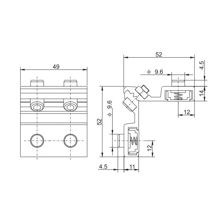 Aluminium Extrusion Window Door Corner Cleats J012