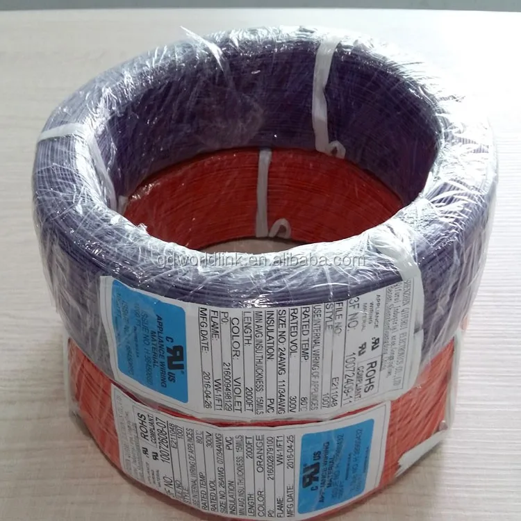 Pvc Insulated 80 Degree C 300v 16 Awg 18awg 20awg 22awg 24awg 26awg ...