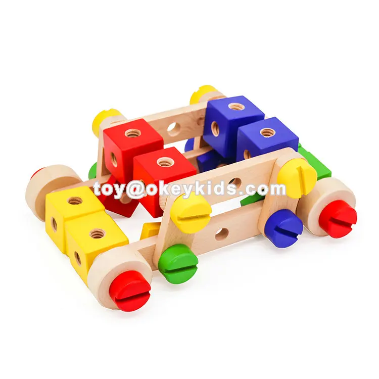 Educational Wooden Toy Nuts and Bolts Sets for Kids