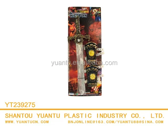 Unique Ancient Plastic Weapon Helmet Sword Armor Wristers Toys Set ...