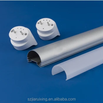 Led T8 Tube Light Shade Aluminum Profile Shell Plastic Diffuser T8 Tube ...