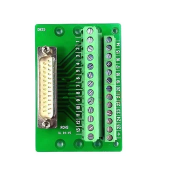 D-sub Db25 Breakout Board Module Vertical Screw Terminal Male Connector ...