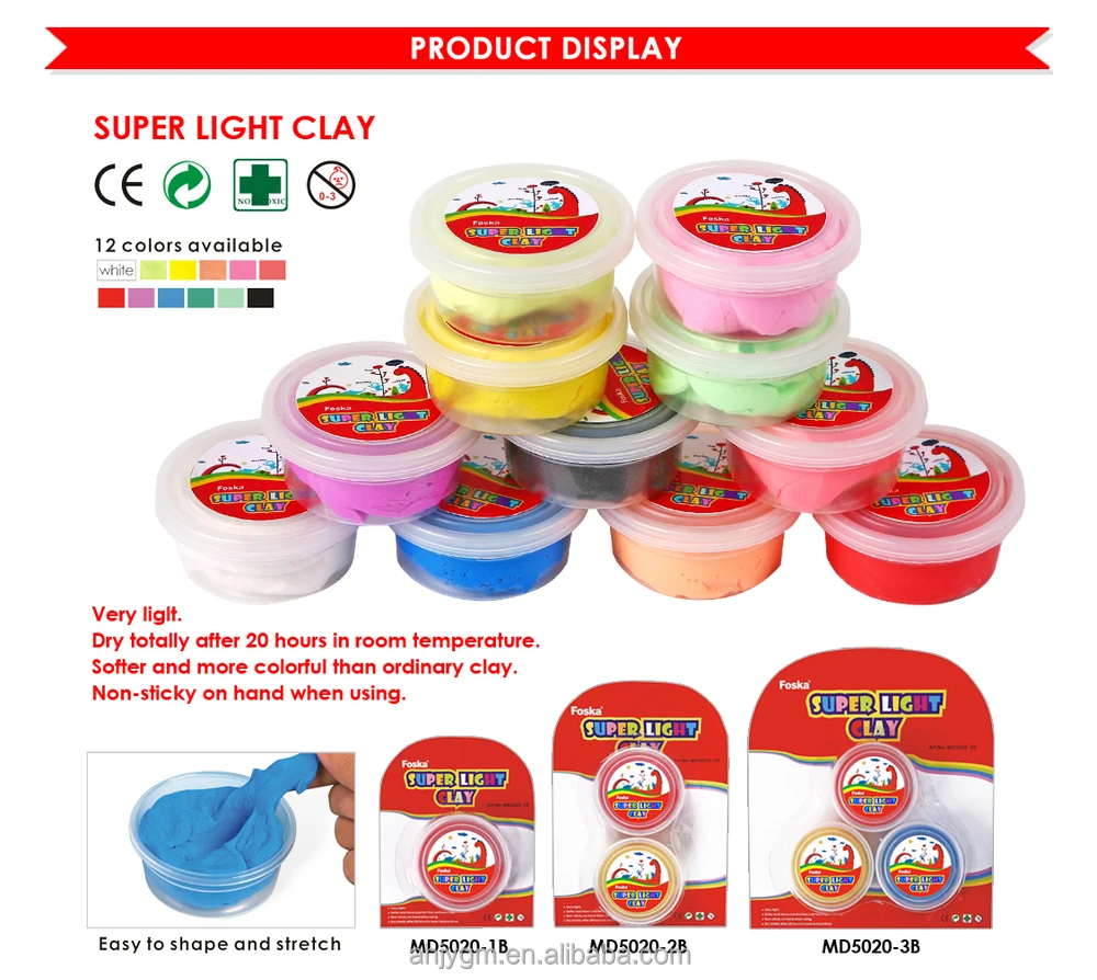 Foska Kids Diy Foam Educational Super Light Clay - Buy Kids Super Light ...