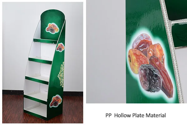 Custom Printed Waterproof Plastic Corrugated Counter Display For Candy ...