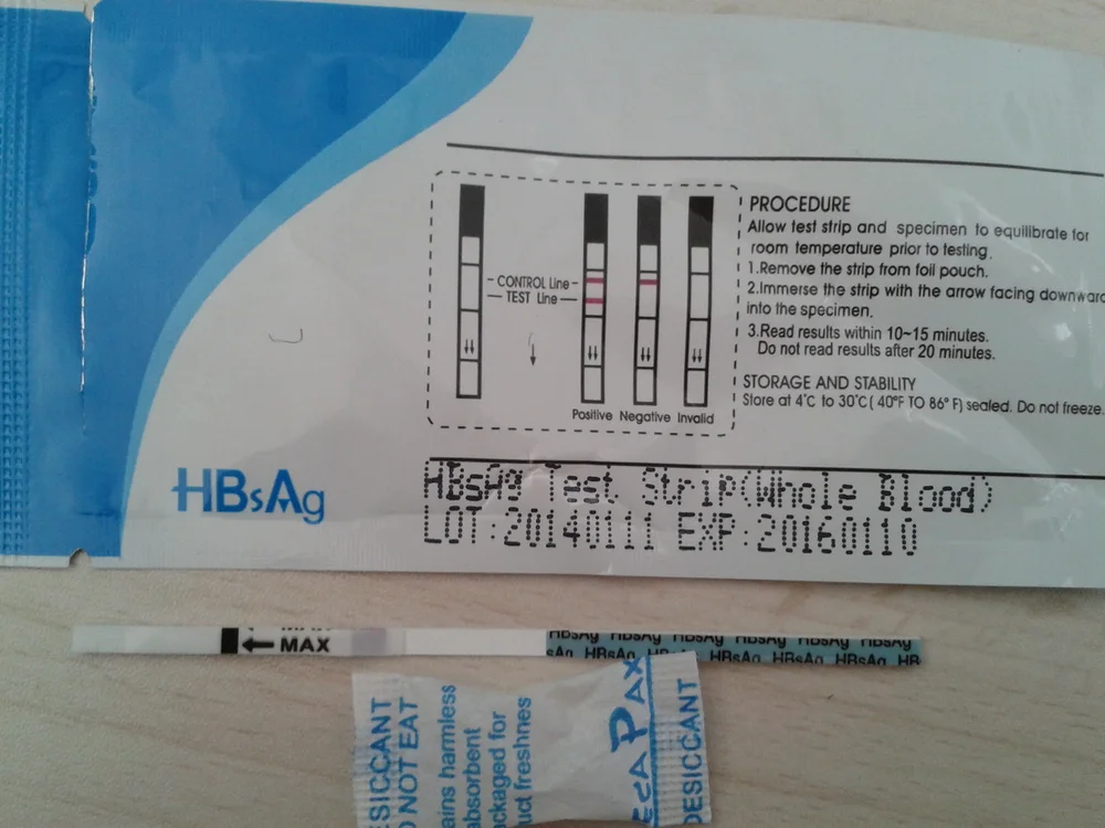 Hbsag Test Strip Hepatitis B Virus Surface Antigen Rapid Test Strip ...