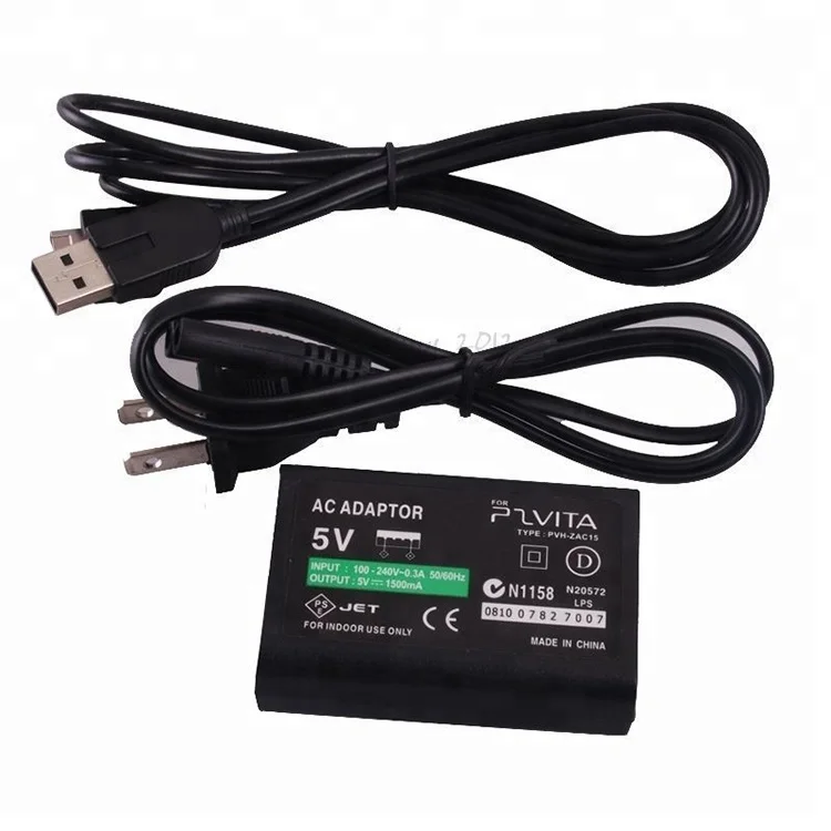 Ac Power Adapter Usb Data Cable Supply Convert Charger For Sony Psp Psv ...