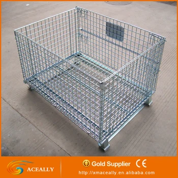 Galvanised Plastic Bottles Storage Wire Mesh Garbage Cage - Buy ...