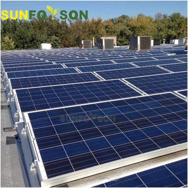 Flat Roof Pv Solar Panel Racking System For Commercial Or Industrial ...