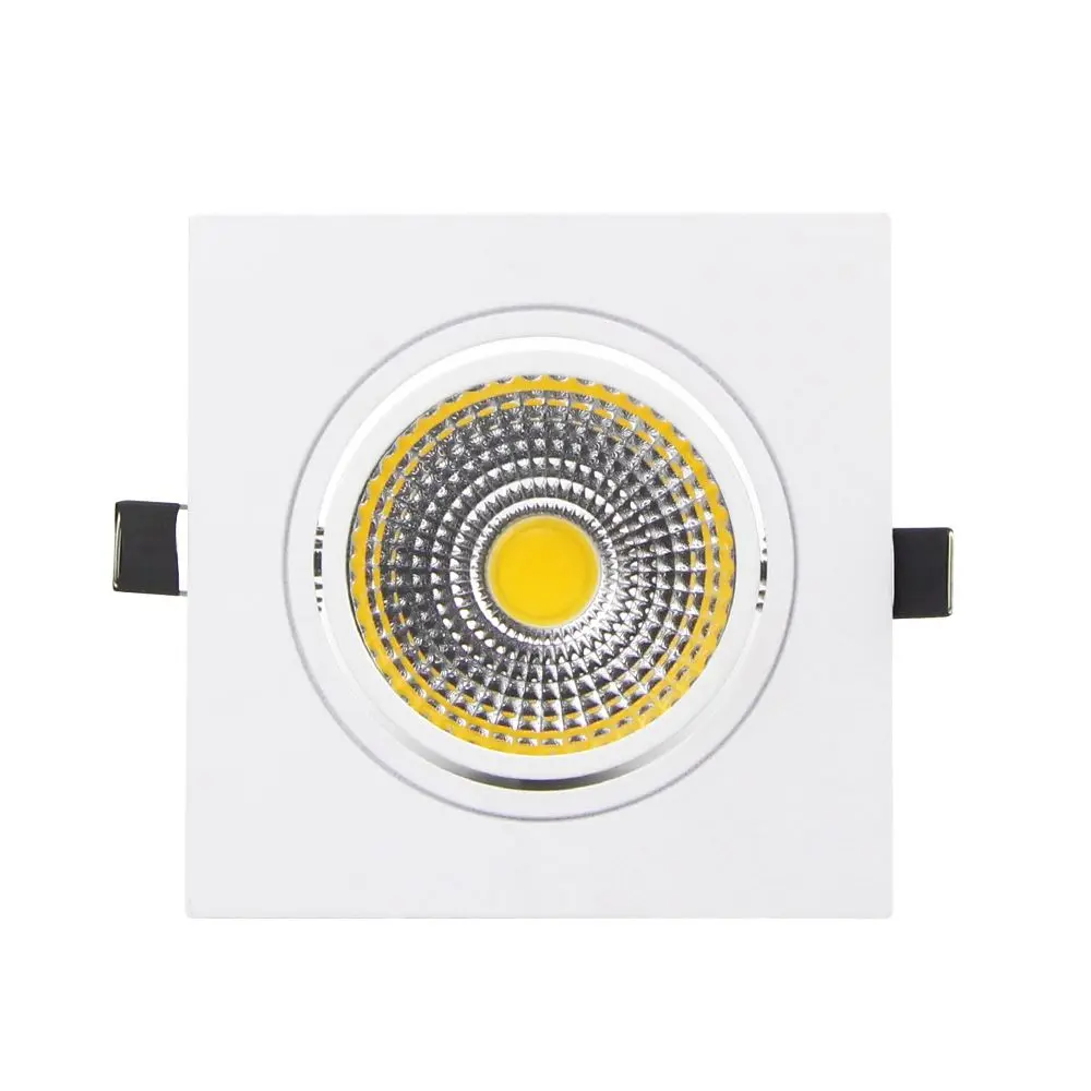 High Quality Square Recessed Led Down Light 7w 9w 12w 15w Cob Led Spot ...