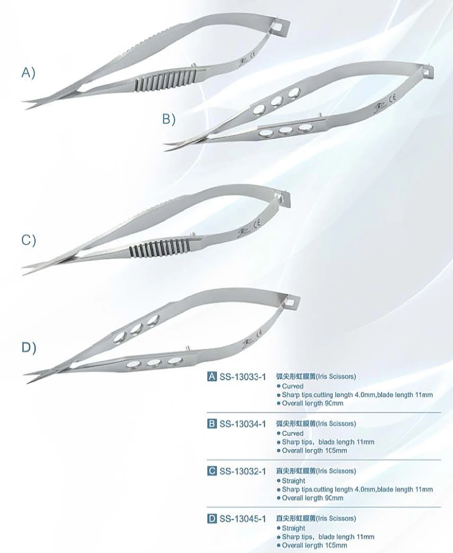 Ophthalmic Eye Surgical Instrument Surgical Knife Scissors And Forceps ...