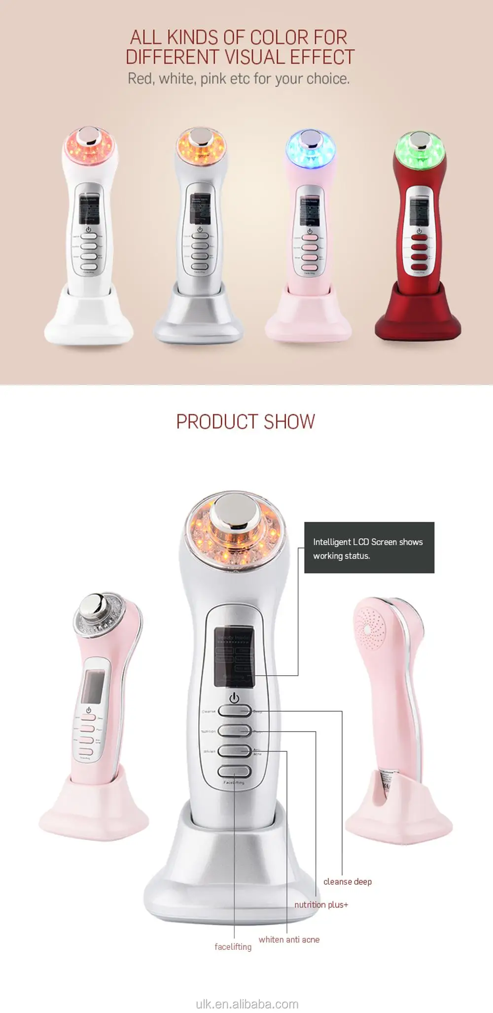 Facial Massager Machine 7 In 1 Ultra Renew Sculpt System Body Face ...
