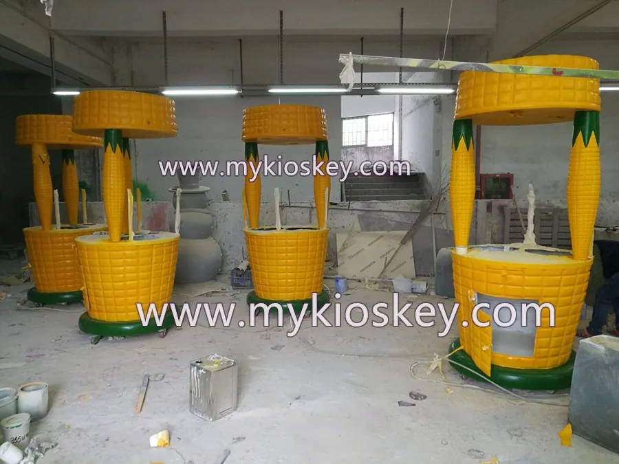 Morden Fashion Corn In Cup Kiosk | Fiberglass Corn In Cup Stand For ...