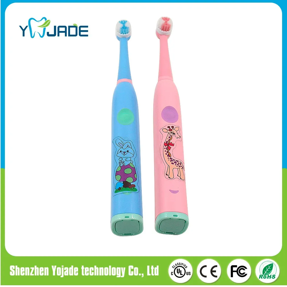 Cute Kids Animal Toothbrush/baby Cartoon Character Sticker Electric ...