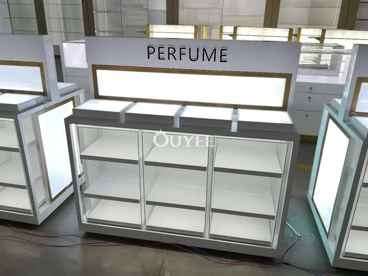 Advantaged Price Glass Perfume Display Cabinet / Glass Perfume Display ...