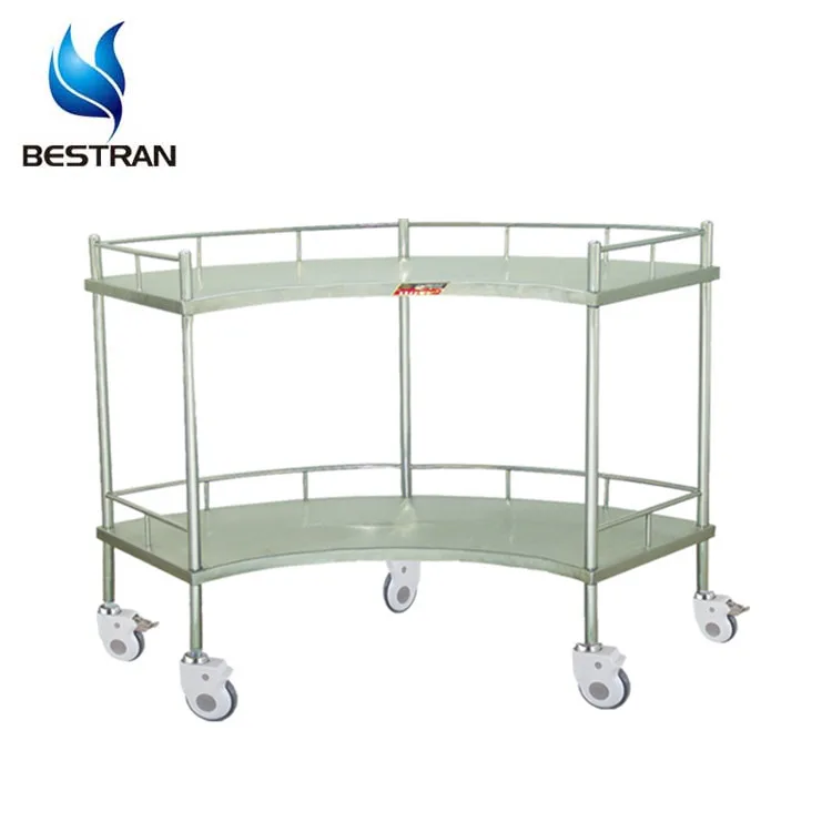 Bt-sit001 Two Layers With Rails On 3 Sides Operation Theatre Trolley ...