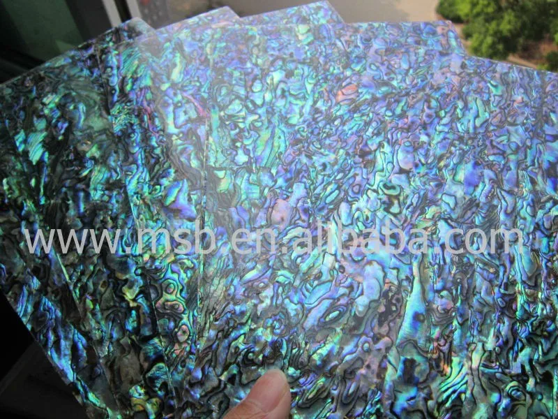New Zealand Paua Shell Laminate、Abalone Shell Sheets For Nail Art ...
