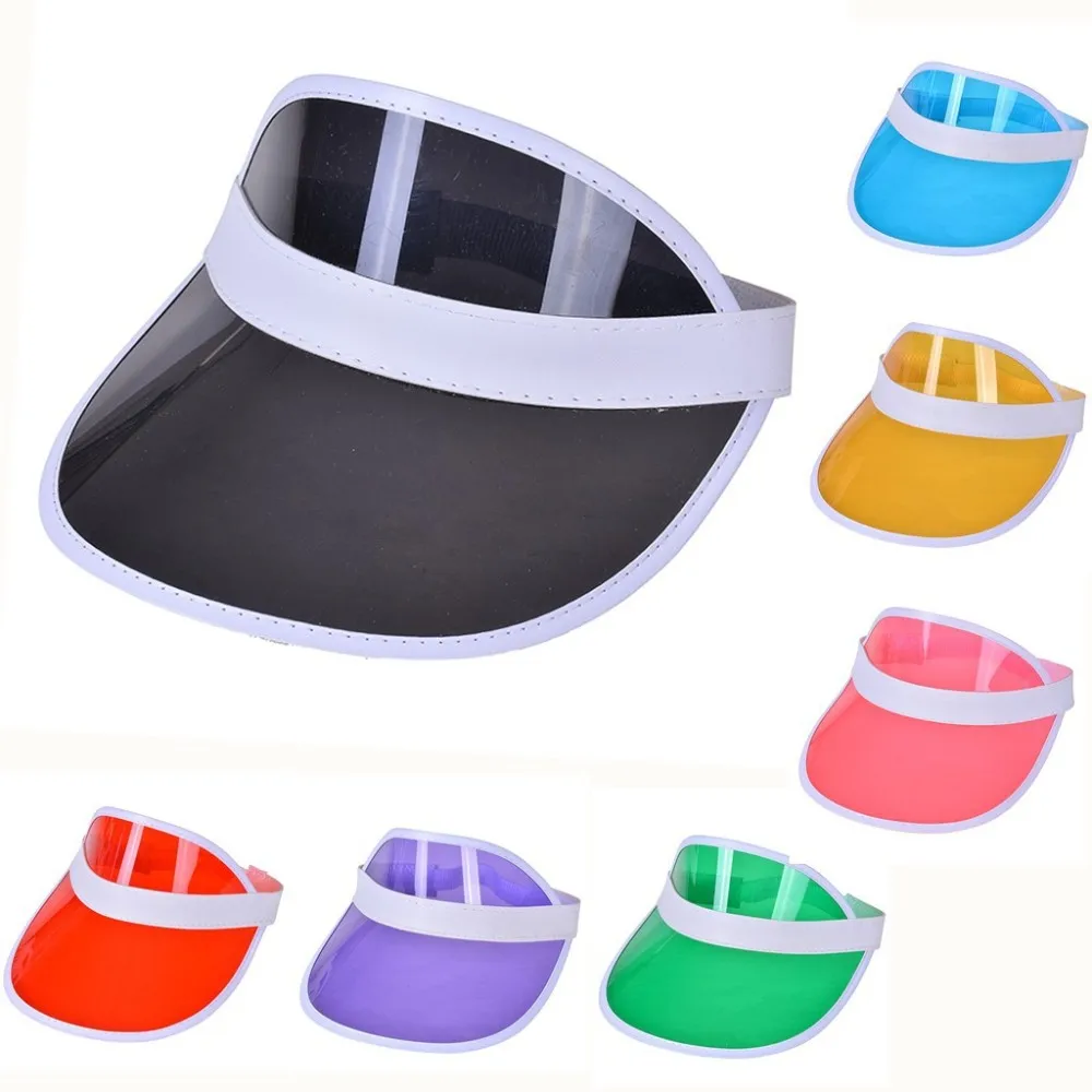 Transparent PVC Sun Hats - Perfect for Beach & Sports