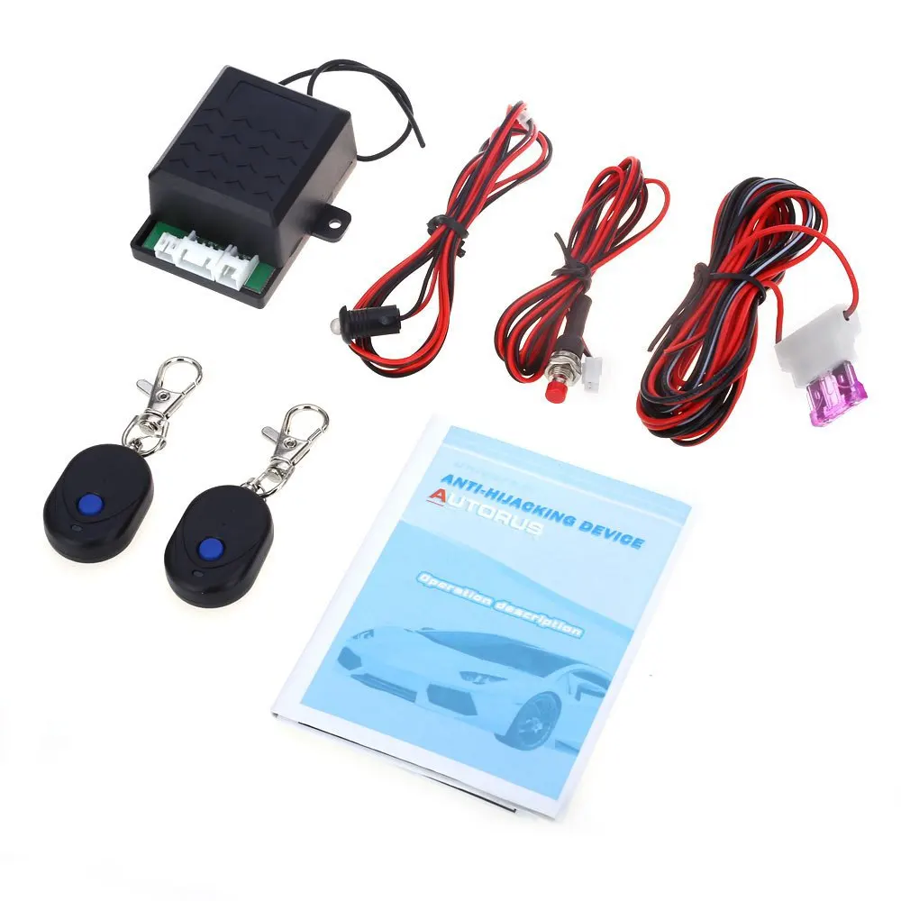 1-way Car Immobilizer Anti Theft Security System Auto Keyless Alarm ...