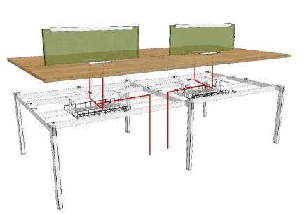 Modular Open Plan Office Desk Systems - Buy Modular Desk Systems ...