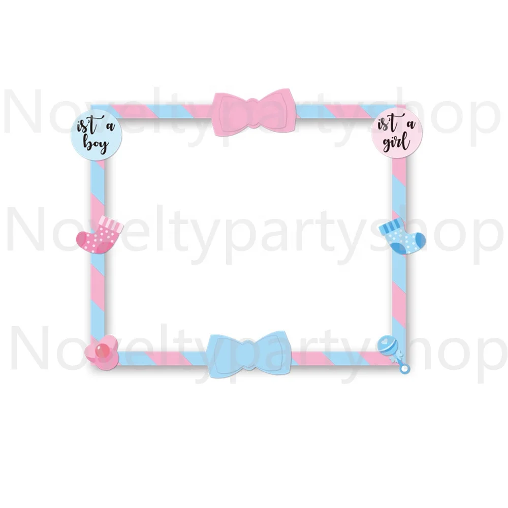 Baby Gender Reveal Party Supplies Kit Baby Shower Party Frame Photo ...