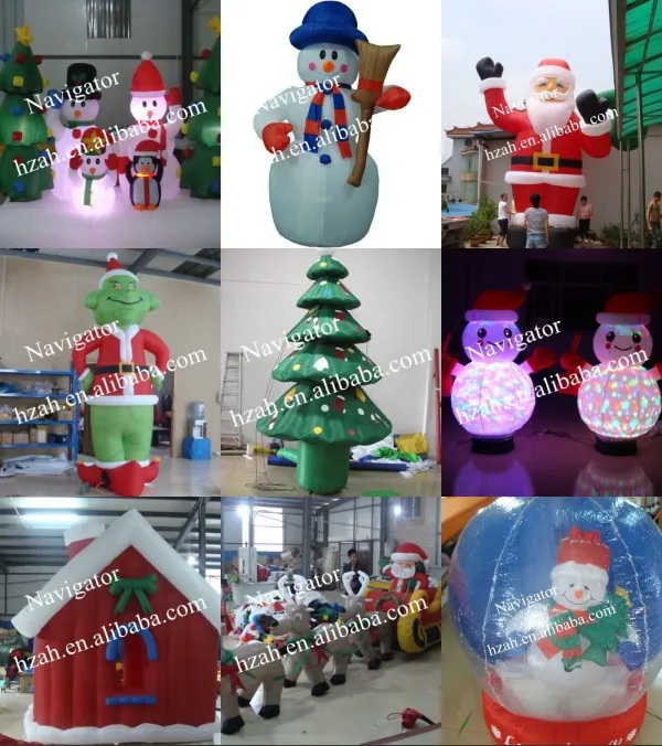 Customized Inflatable Cartoon Large Giant Inflatable Model Santa For ...