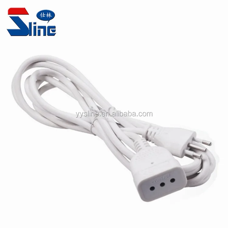 10a Italian 3 Pin Power Extension Cord Cable With Italy Mains Leads ...