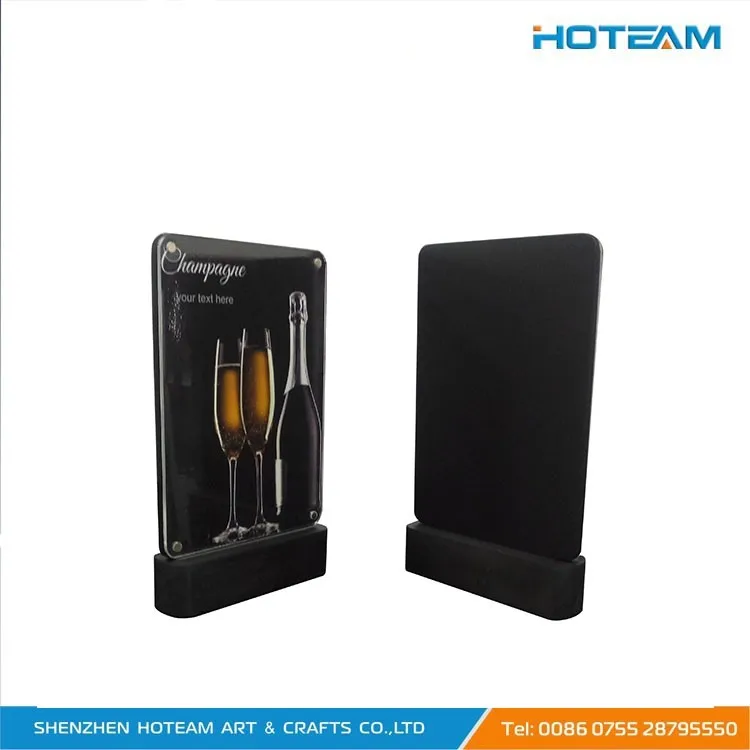 2017 Newest Wooden Acrylic Table Talker With Chalkboard For Menu Holder ...