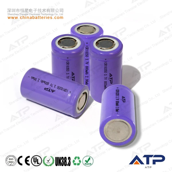 Rechargeable Li-ion 18350 Or 18360 Battery Cell - Buy 18350 Or 18360 ...