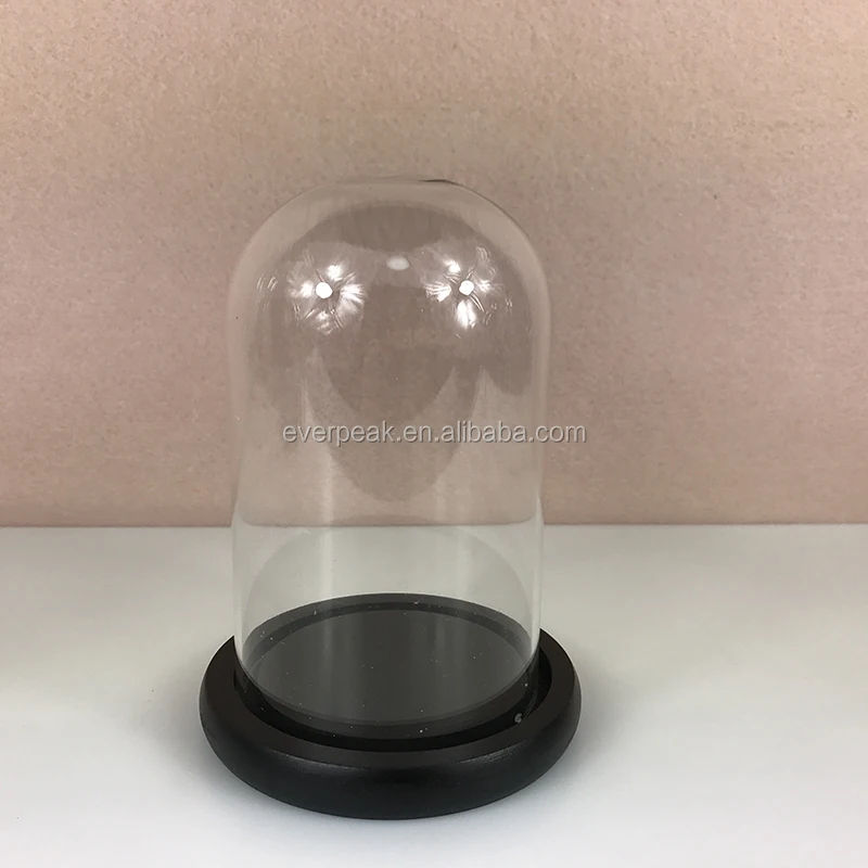Mini Glass Cloche Dome With Base D9 X H12cm (d3.54xh4.72 Inches) - Buy ...