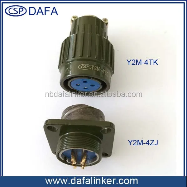 High Quality Y Series 4 Pin Cylindrical Connectors