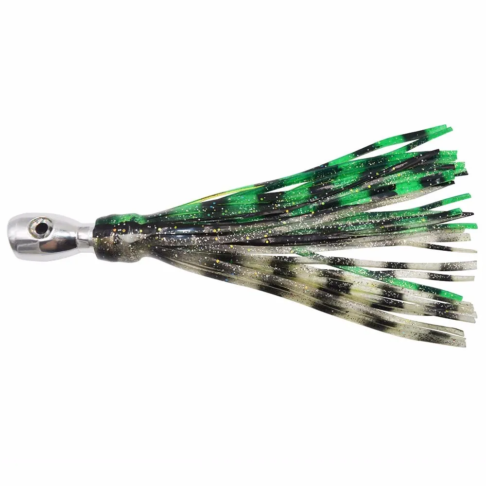Pvc Skirts Tuna Bait Aluminium Head Marlin Lure Wahoo Fishing Trolling ...