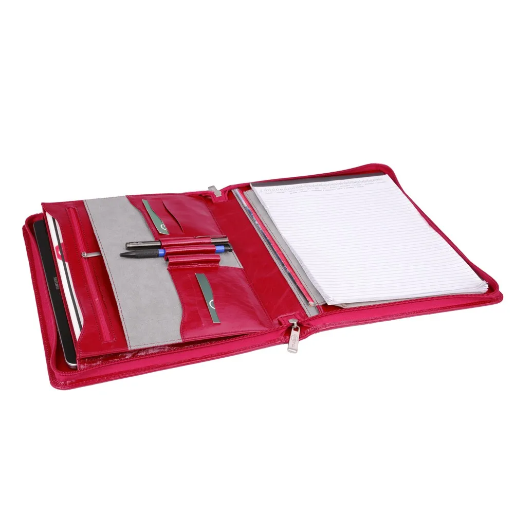 Pu Leather Zipper Around A3 Size File Folder Portfolio Folder - Buy A3 ...