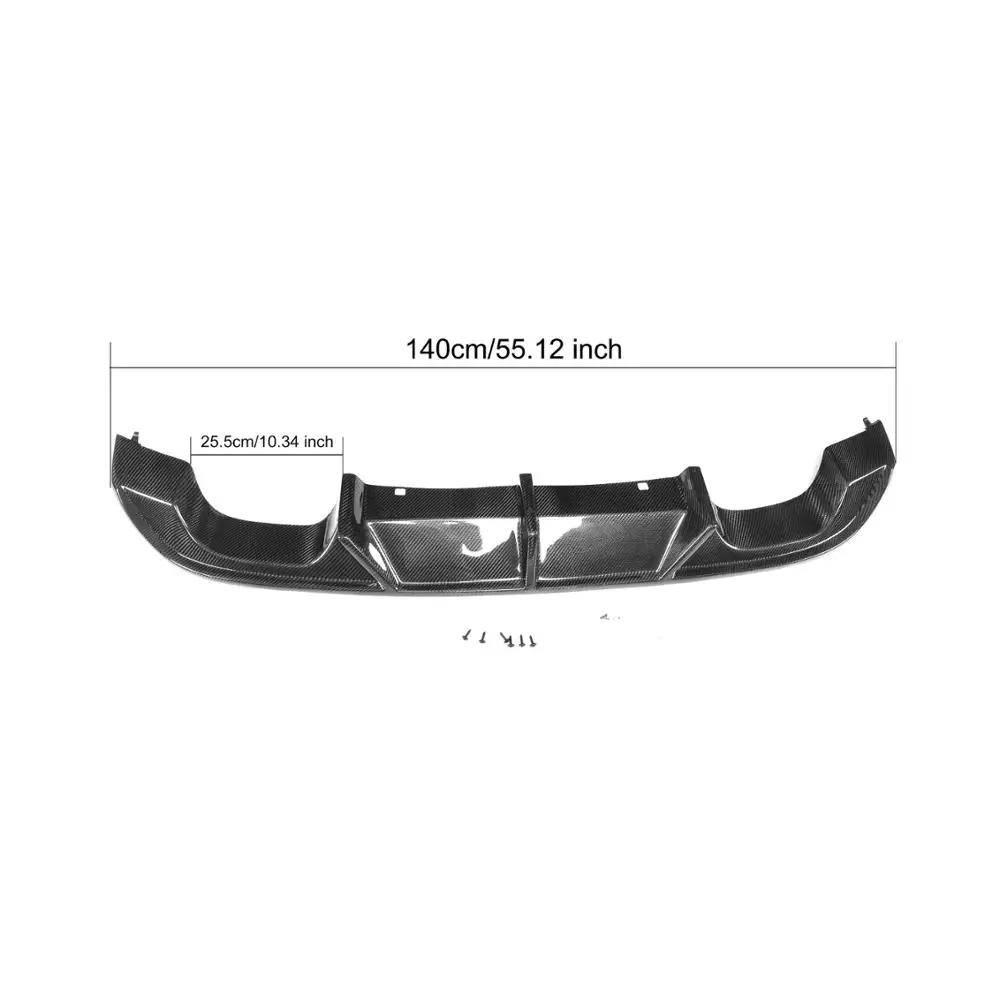 Golf7 Golfvii Carbon Fiber Rear Bumper Diffuser For Volkswagen Vw Golf ...