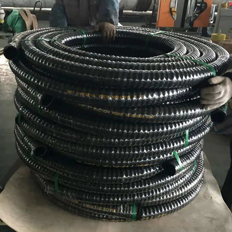 Nylon Reinforced 6 Inch Rubber Sea Water Pump Hoses Pipe 10bar