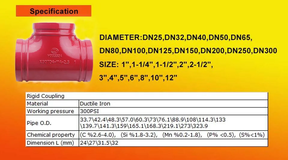 Grooved Pipe Fittings Female Mechanical Threaded Fire Hydrant Tee - Buy ...