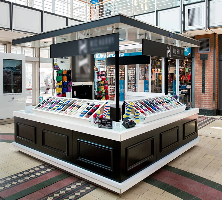 Retail Sock Stand Display - Modern Design for Mall Kiosks