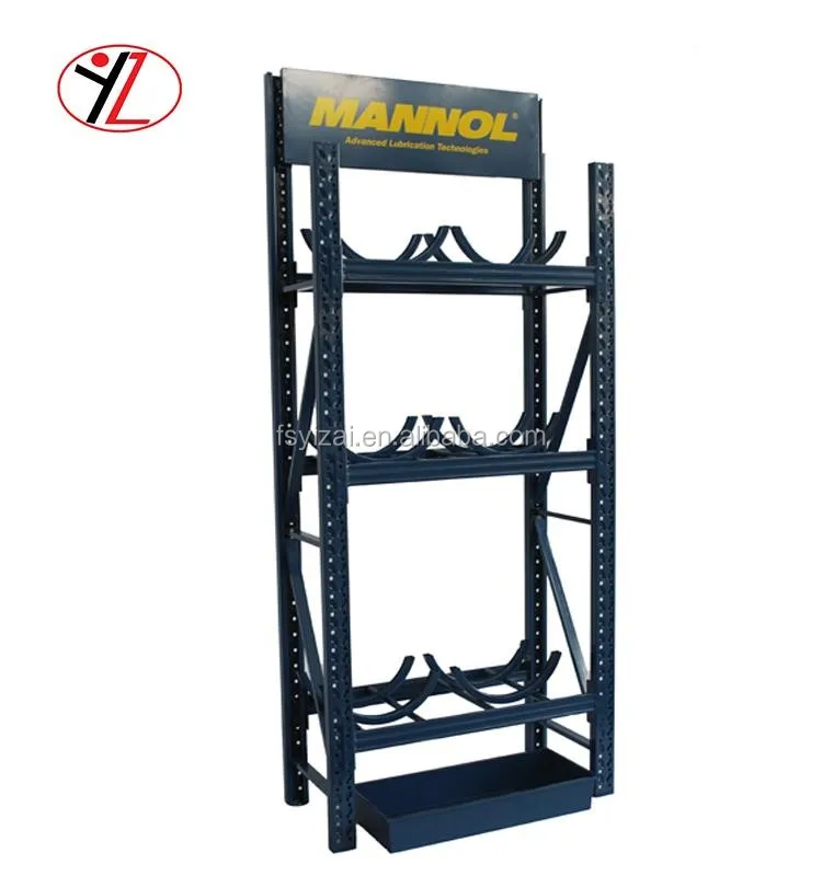 Display Racks For Car Repair Store Display Stand For 20l Oil Drums ...