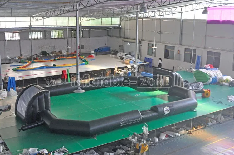 Black Color Inflatable Soccer Field,Indoor And Outdoor Inflatable ...