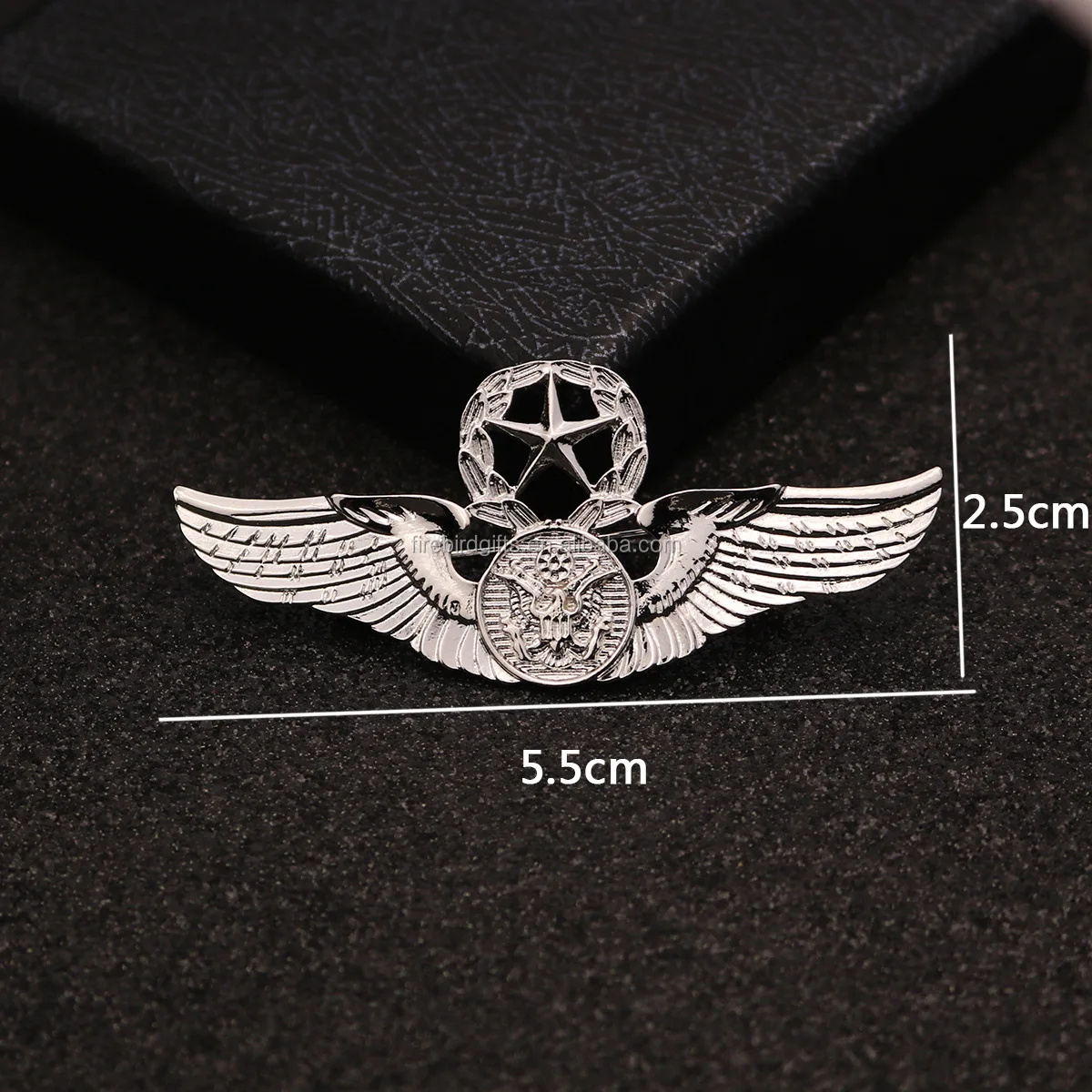 Custom Cabin Crew Suit Wing Badge - Angel Theme