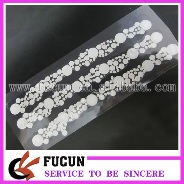 Self Adhesive 3 Rows Of Cluster Go Gems Rhinestone Stickers Ivory,Clear ...