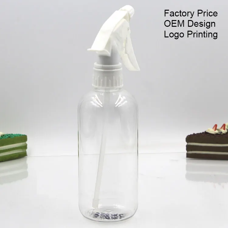 350ml Clear PET Plastic Room Spray Bottle with Trigger Sprayer
