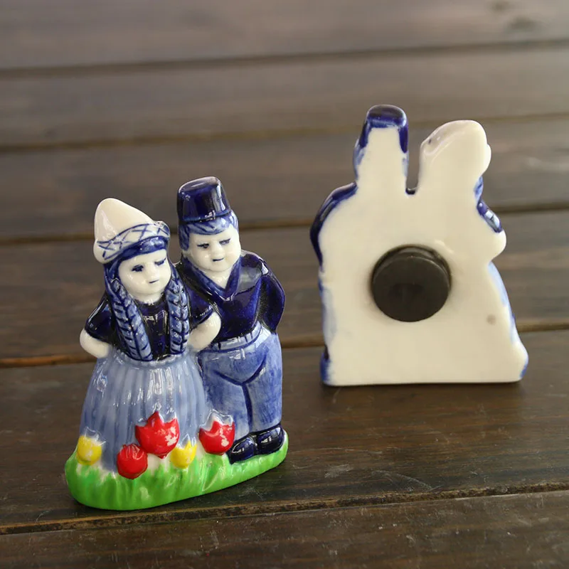 Images For Delft Blue Ceramic Fridge Magnet Kiss - Buy Delft Blue ...