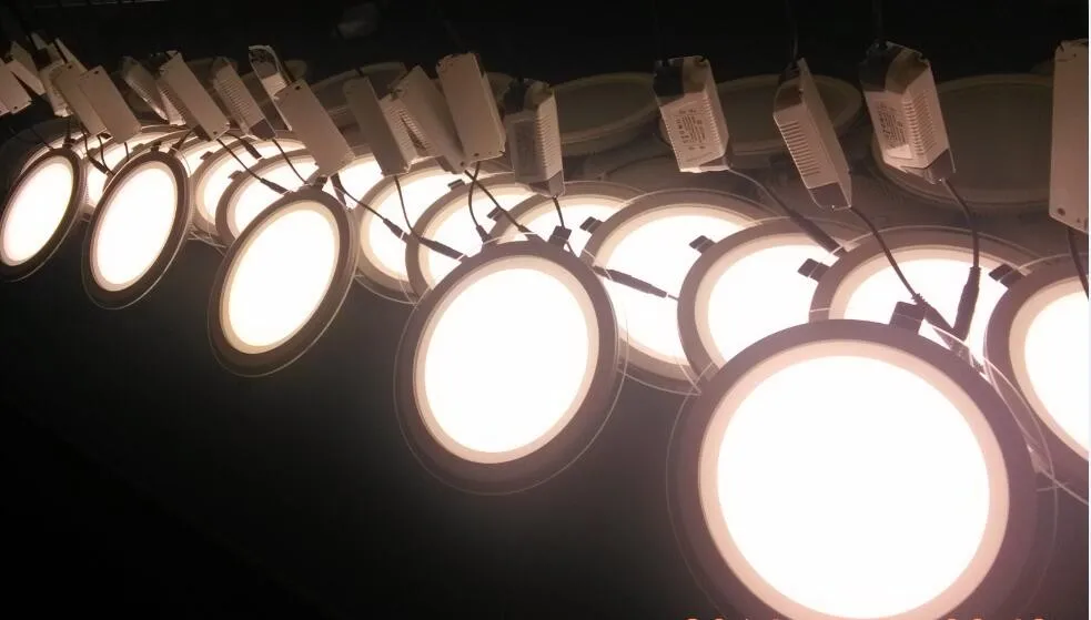 Ultra Thin Surface Mounted 12w Round Flat 12v Dc Led Light Panel - Buy ...