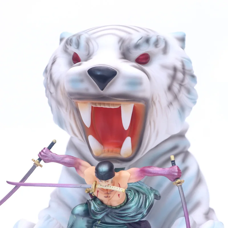 Wholesale One Piece Action Figure,Big White Tiger With Zoro Figure Doll ...