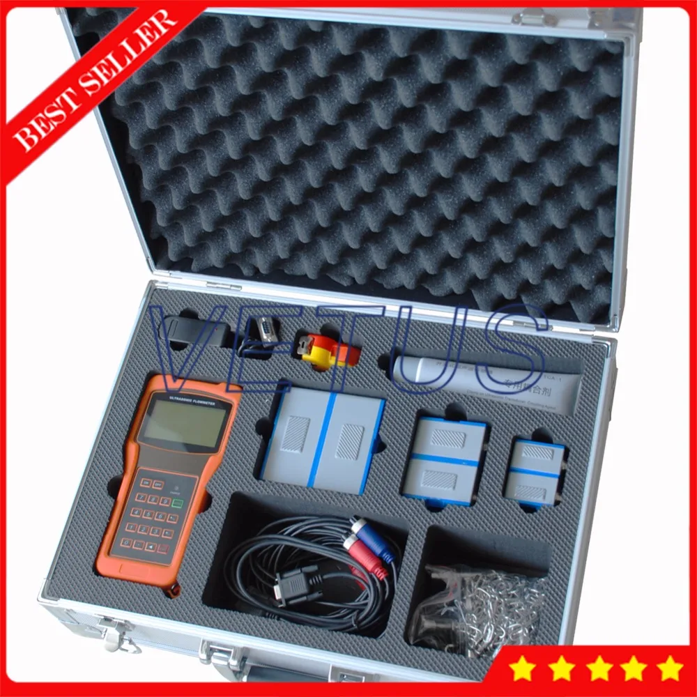 Handheld Tuf-2000h Portable Ultrasonic Liquid Flowmeter With Dn15-6000mm Range Ts-2 Tm-1 Tl-1 ...