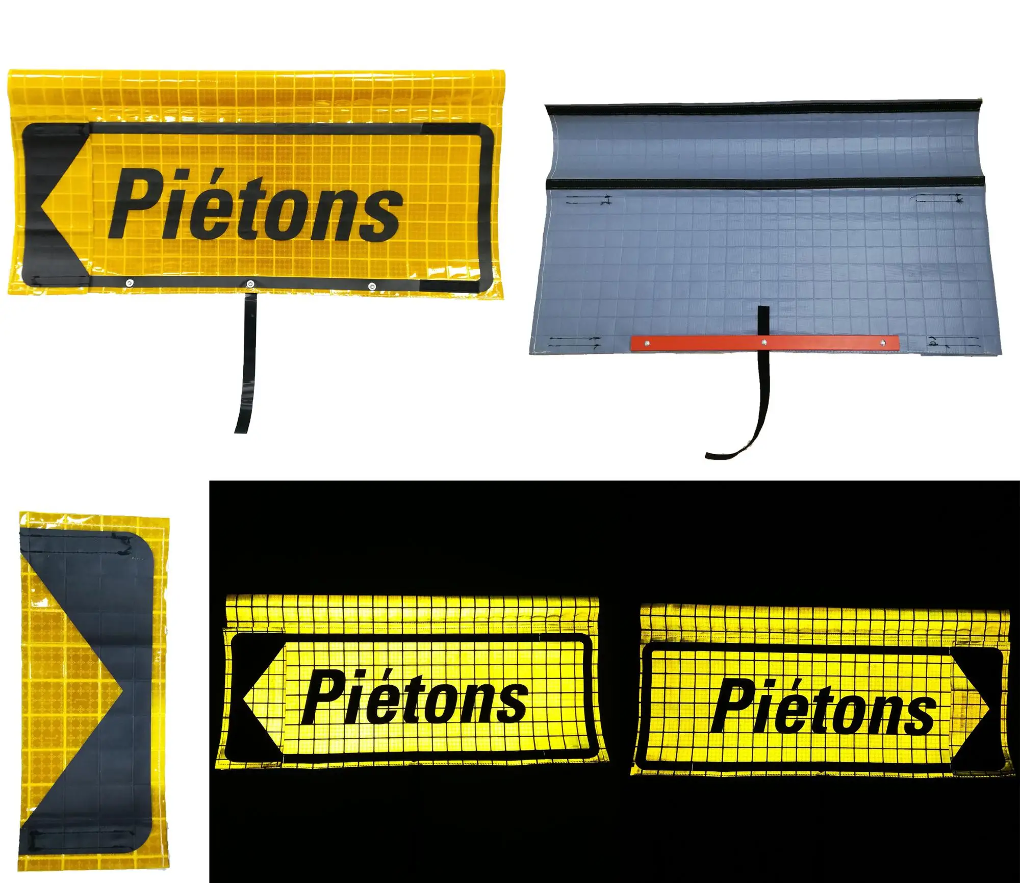 High Vis Customized Adjustable Reflective Folding Up Traffic Sign For ...