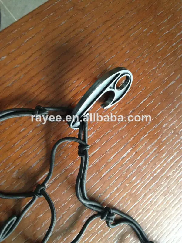 Plastic Hook Motorcycle Cargo Net 15'' X 15'',Elastic Cargo Net,Black ...