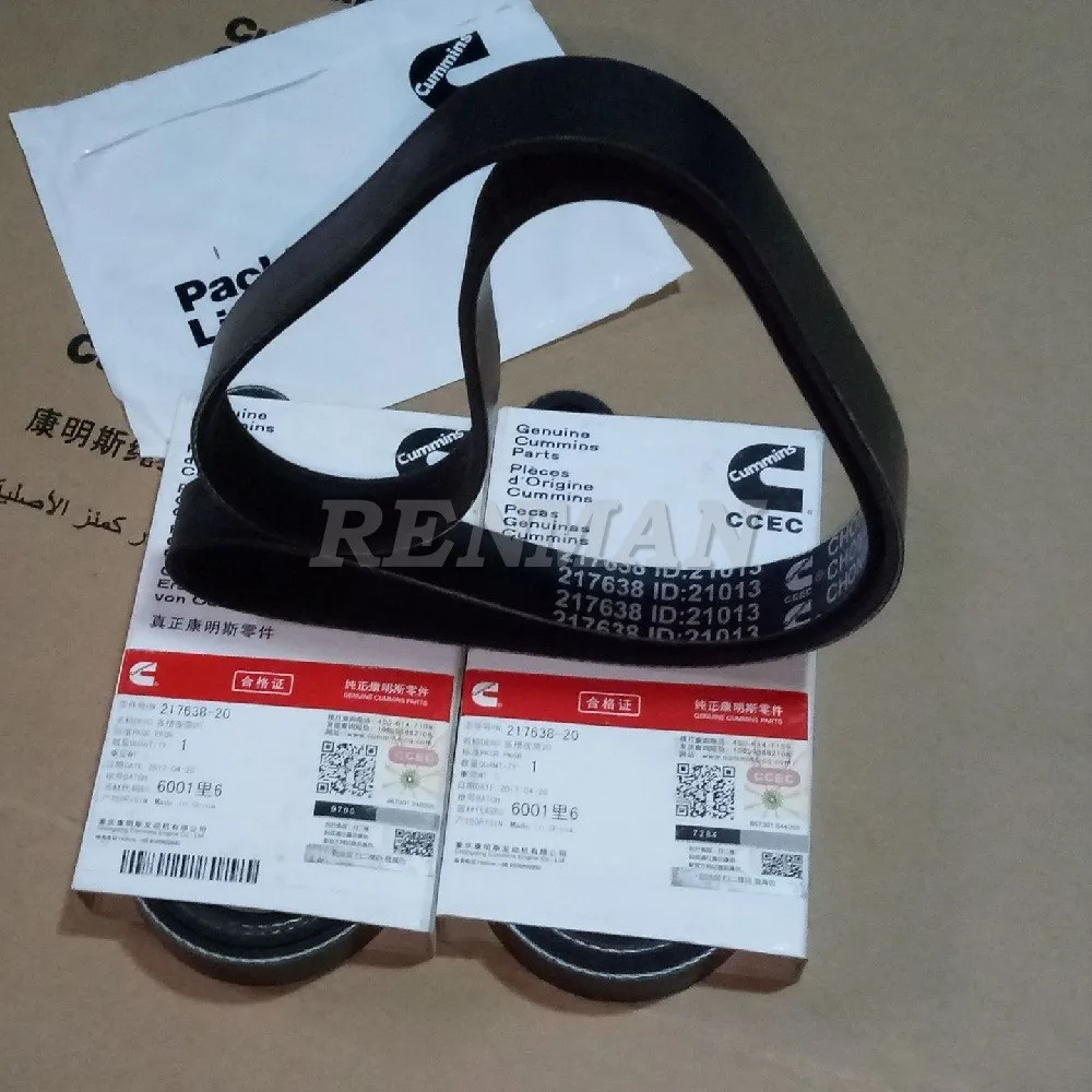 Cummins Engine Nta855 Water Pump Drive V Ribbed Belt 217638 5413187 ...